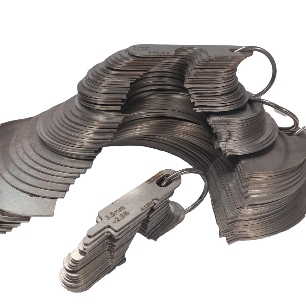 Complete Sheave Gauge Set 3.5mm to 130mm Metric – Wire Rope and Sheave ...